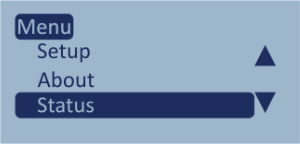 Menu Options - Status Menu - RACELOGIC Support Centre